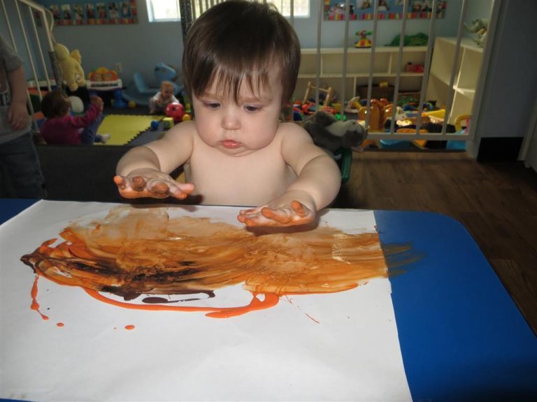 Infants Painting - CV Preschool